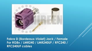 Fakra coax connectors | PDF | Computer Peripherals | Computing