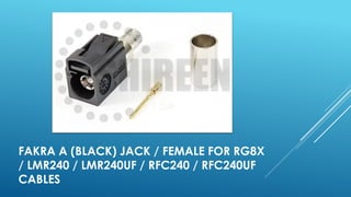 Fakra coax connectors | PDF | Computer Peripherals | Computing