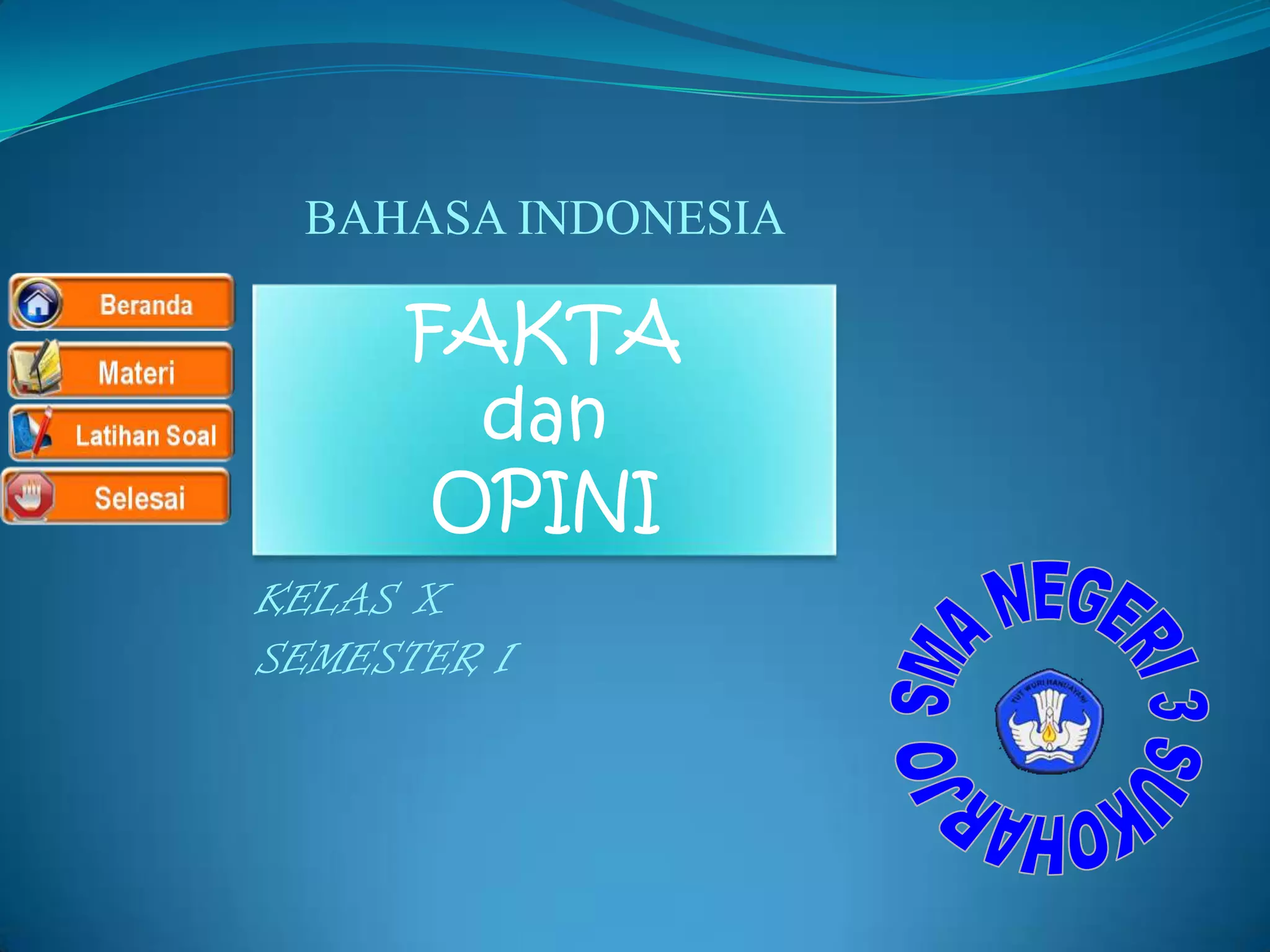 Materi Fakta dan opini | PPTX