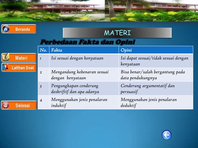 Materi Fakta dan opini | PPTX