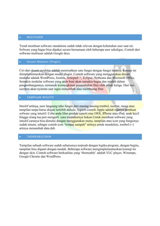 Faktor keunikan software | DOCX