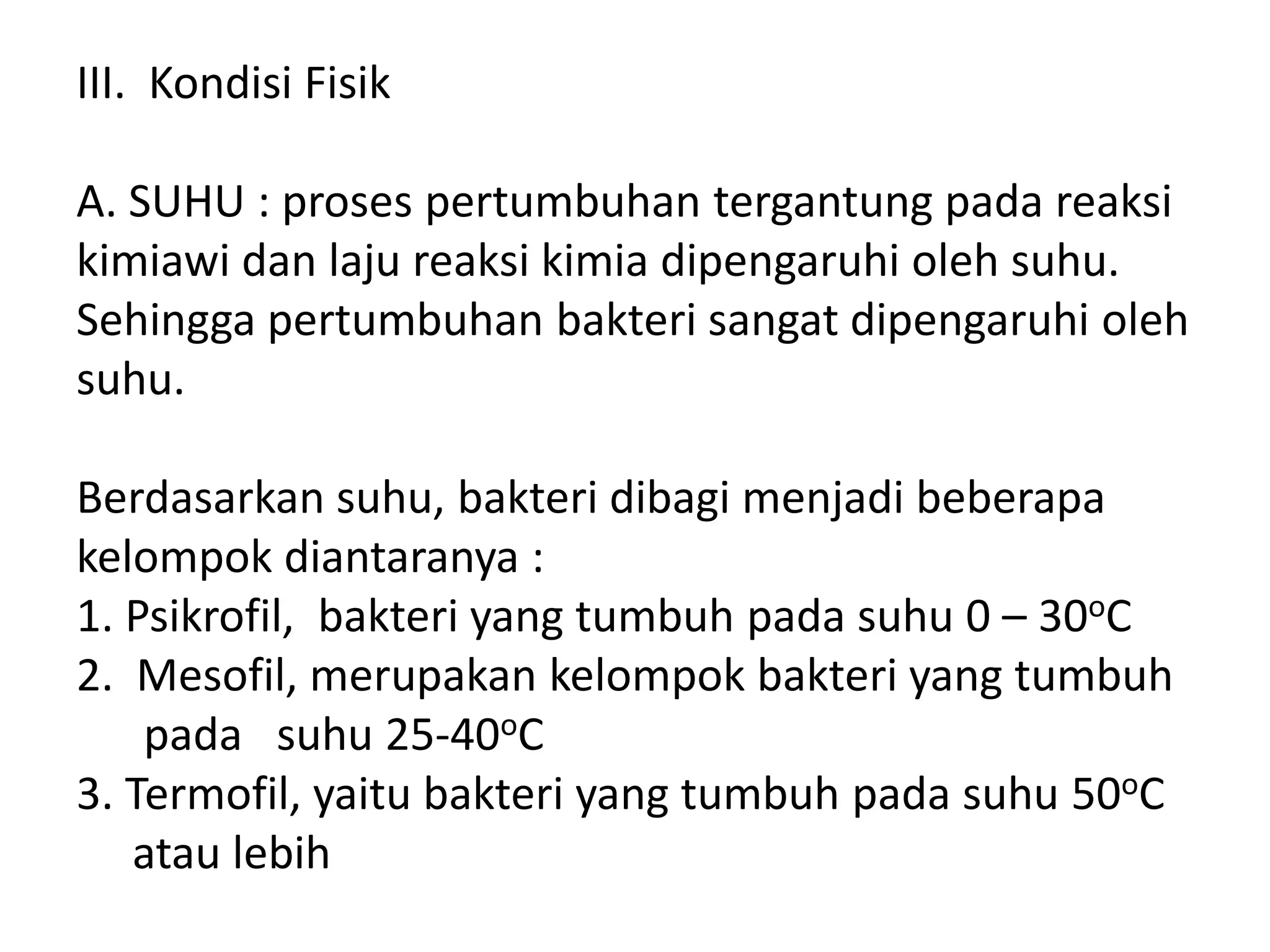 Faktor faktor-yang-mempengaruhi-pertumbuhan-bakteri | PPTX