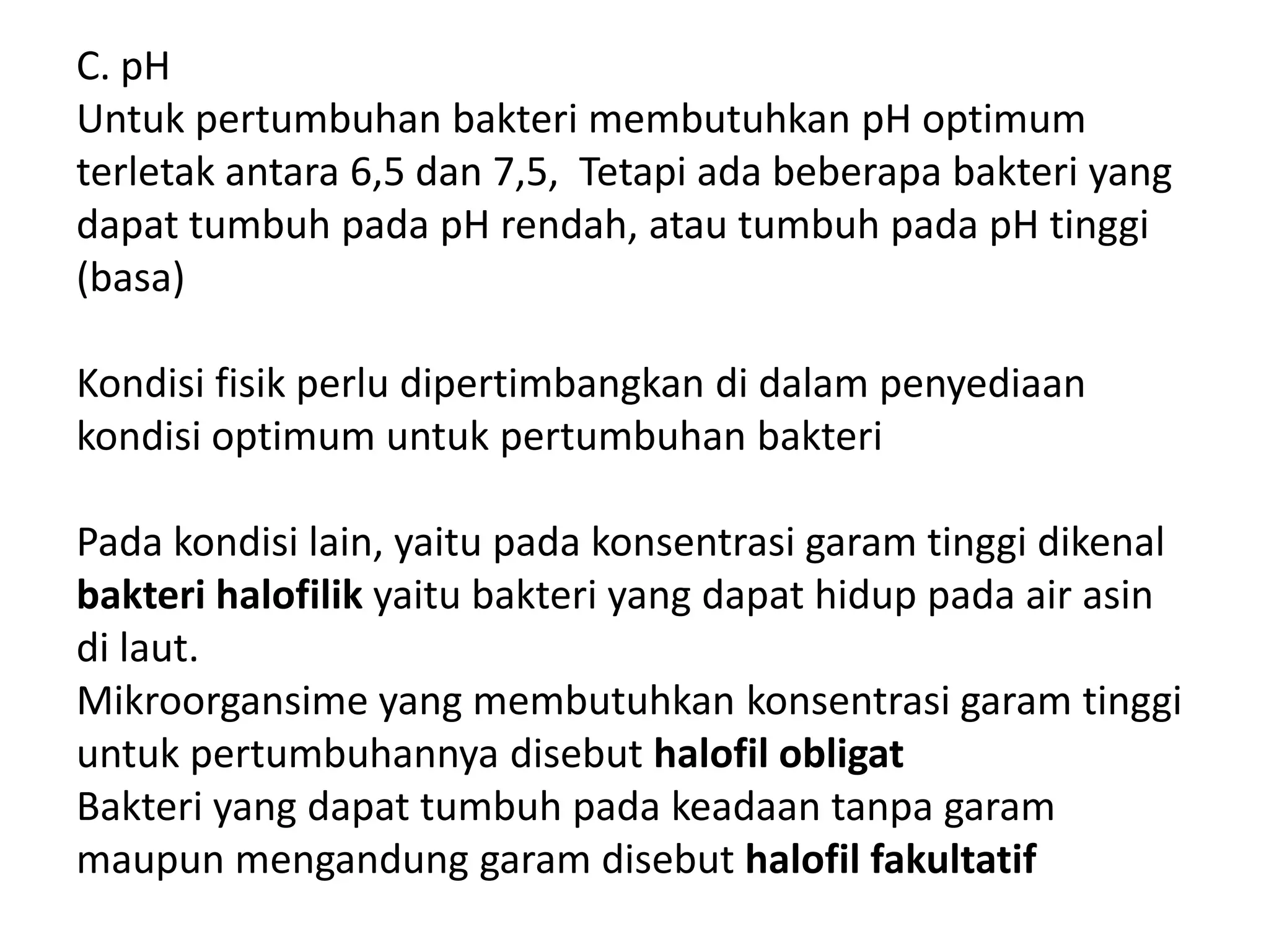 Faktor faktor-yang-mempengaruhi-pertumbuhan-bakteri | PPTX