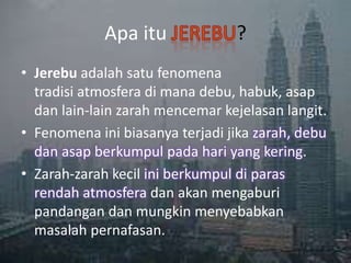 Faktor faktor dan cara-cara untuk mengatasi jerebu | PPTX