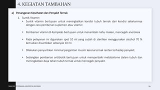 Faktor-Faktor yang Mempengaruhi Keberhasilan Inseminasi Buatan (IB) pada Induk Sapi Bali di UPT ...