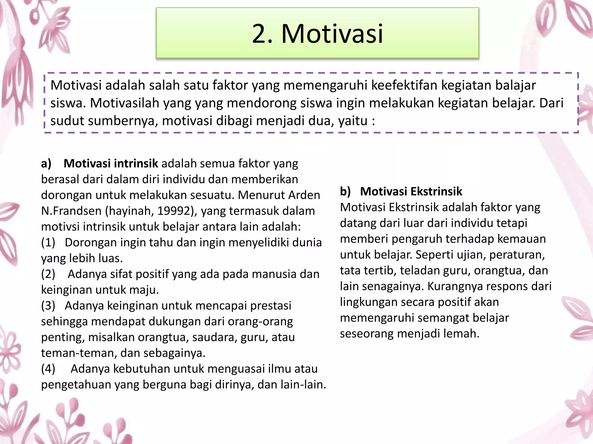 Faktor faktor yang mempengaruhi perkembangan individu | PPT