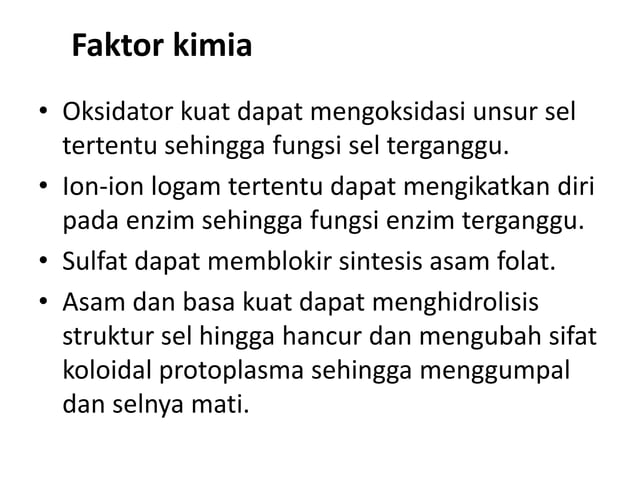 Faktor faktor yang mempengaruhi pertumbuhan bakteri | PPTX