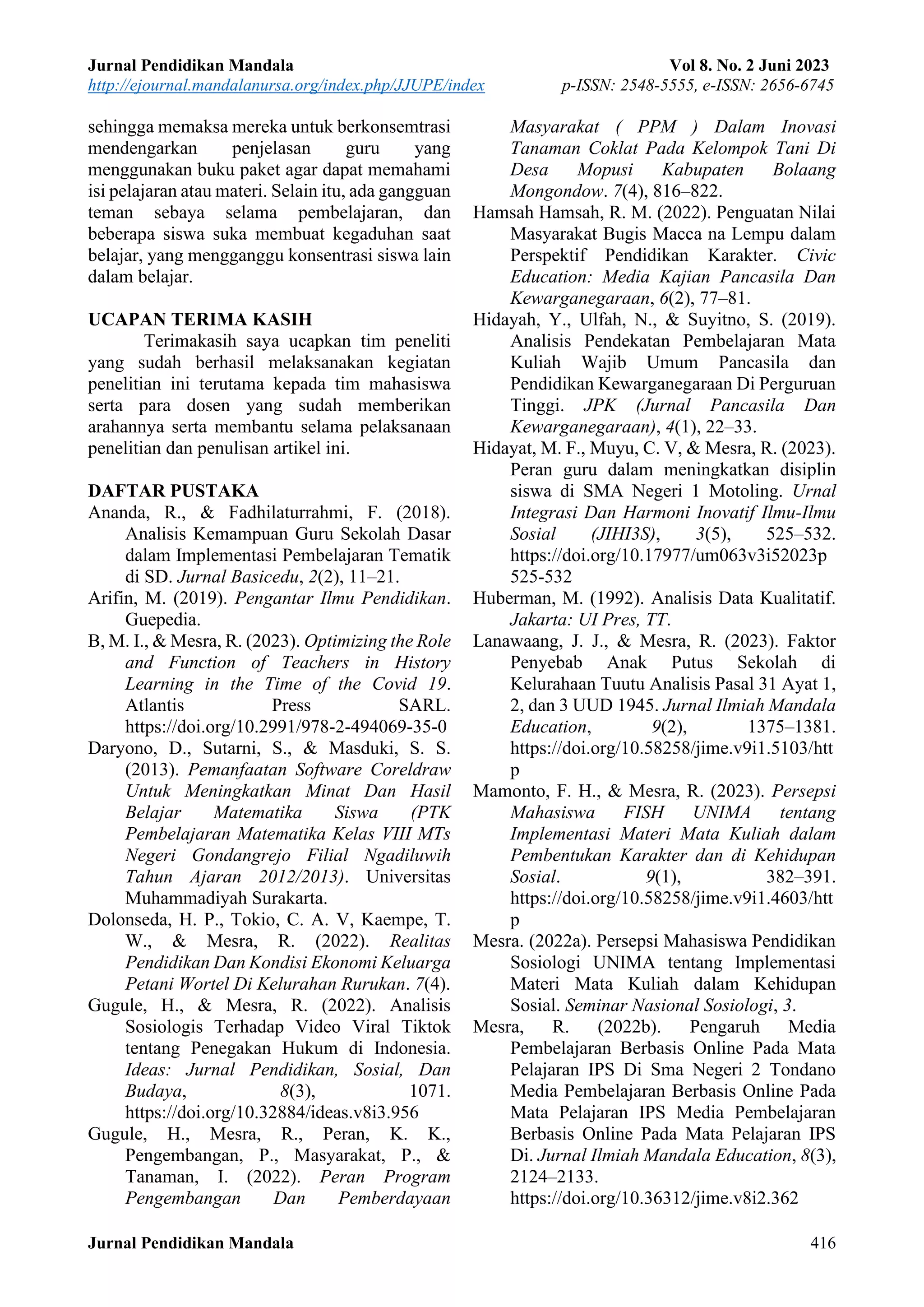 Faktor-Faktor Yang Menghambat Keaktifan Belajar Siswa Kelas IV SD Inpres Timbukar Tahun Ajaran ...