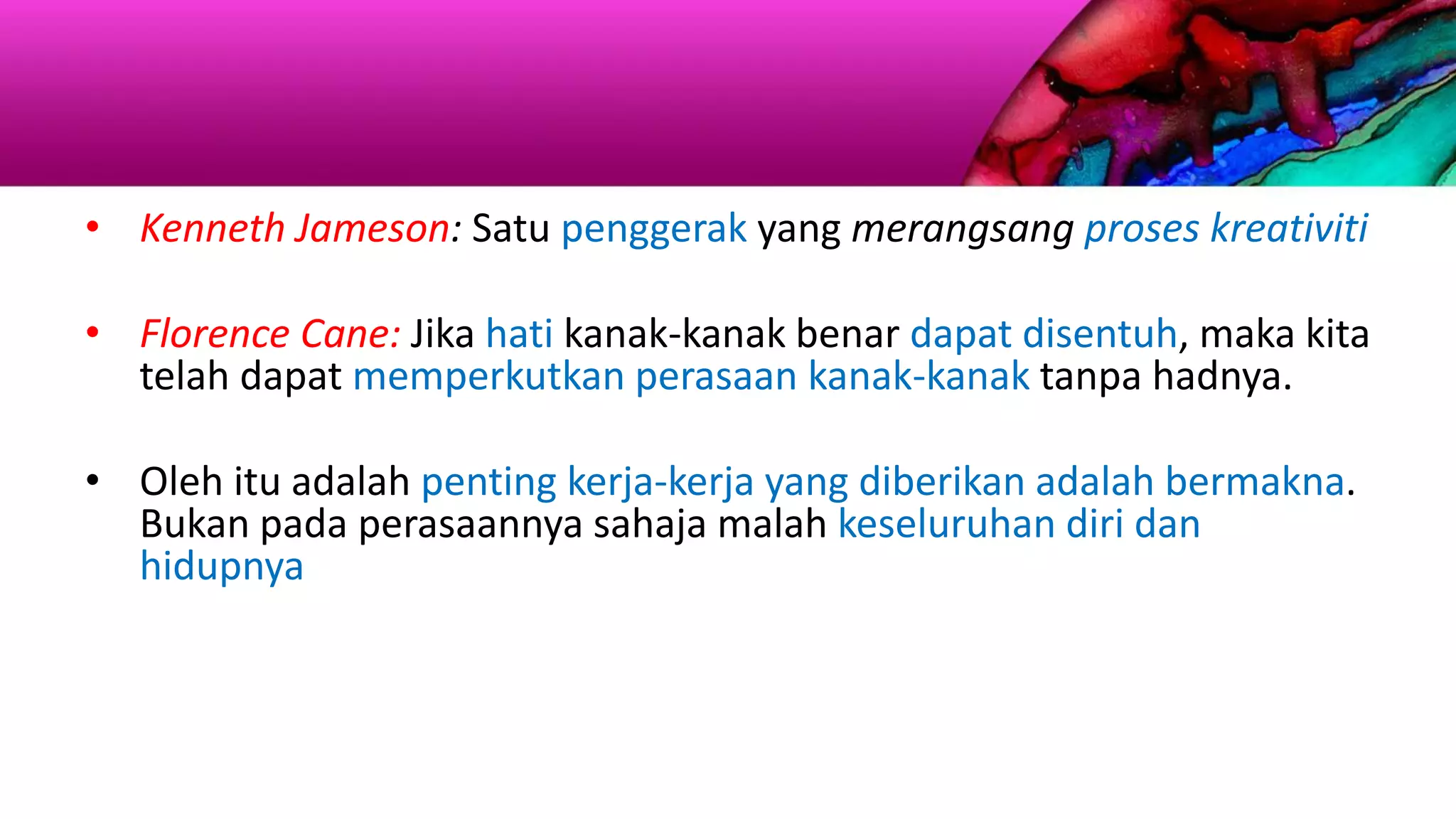 FAKTOR-FAKTOR YANG MEMPENGARUHI LUKISAN KANAK-KANAK | PPTX