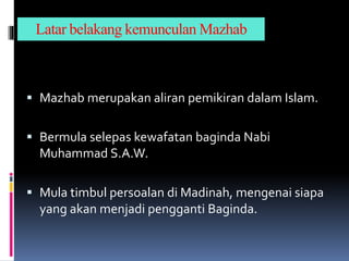 Faktor2 kemunculan mazhab politik dalam Islam | PPTX