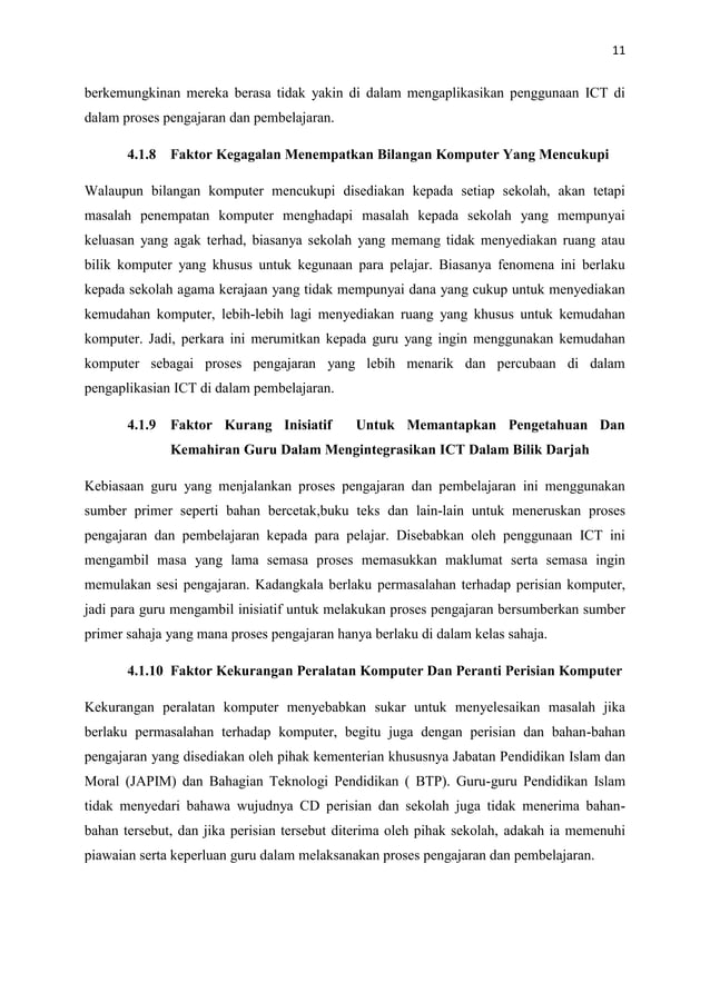 Faktor-faktor Yang Menghalang Penggunaan ICT Dalam Lalangan Guru-guru ...
