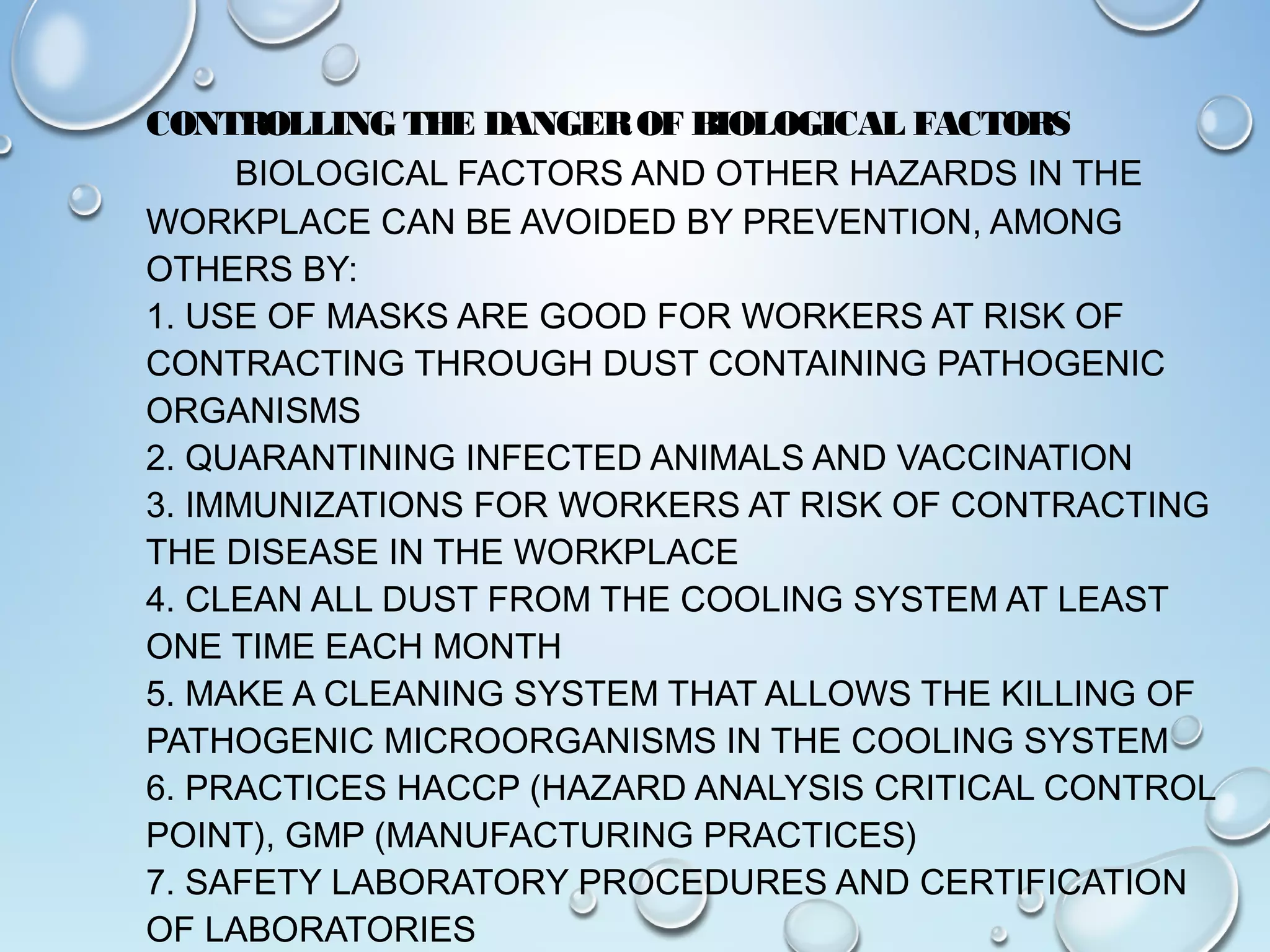 Danger factors work environment | PPT