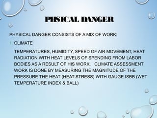 Danger factors work environment | PPT