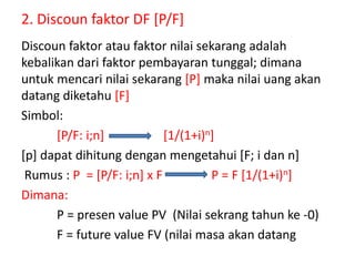 Faktor dan nilai uang | PPT