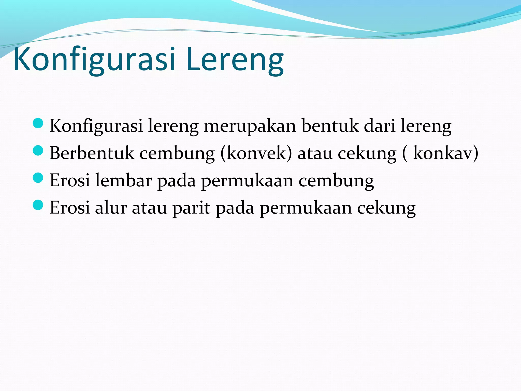 Faktor erosi topgrafi | PPT