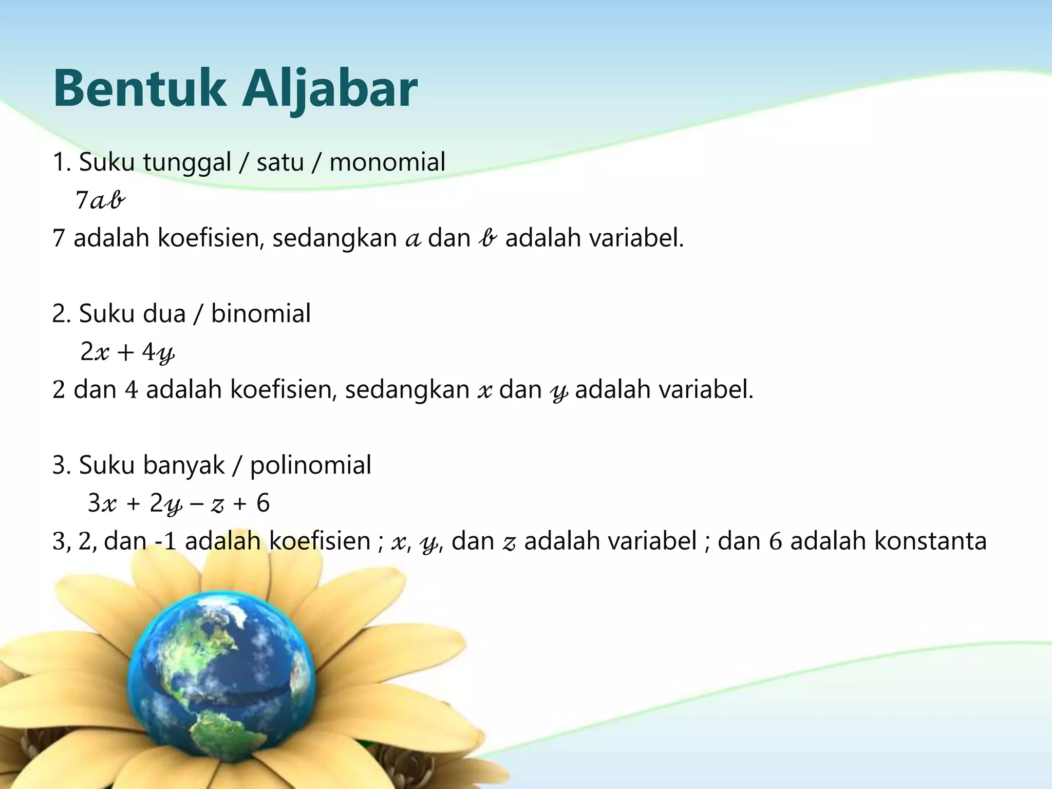 Faktorisasi Aljabar (Materi Matematika Kelas 8) | PPTX