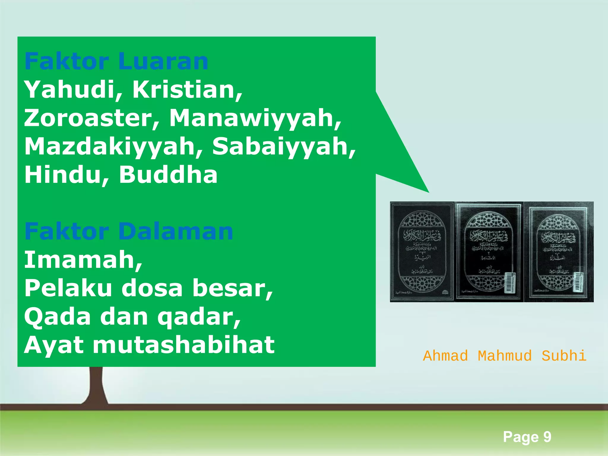 Faktor kemunculan ilmu kalam | PPT