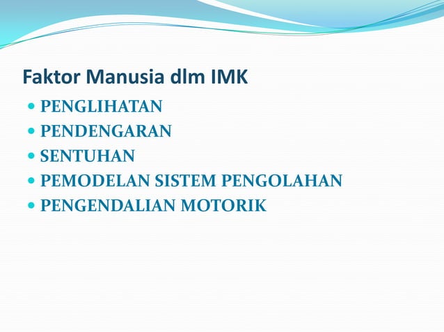 Faktor manusia | PPT