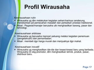 Faktor pemicu, penyebab kegagalan dan keberhasilan wirausaha | PPTX