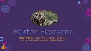 Faktor penyebab perubahan sosial | PPTX