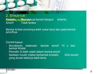 Faktor yang Berpengaruh Terhadap Proses Pelepasan, Pelarutan dan ...