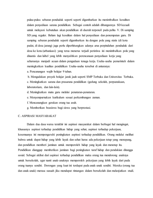 Faktor yang mempengaruhi masalah pendidikan | DOCX