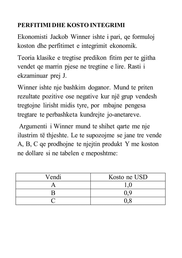 Integrimi ekonomik nderkombetare | DOCX