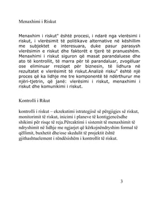 Hyrja ne Menaxhimin e riskut | DOCX