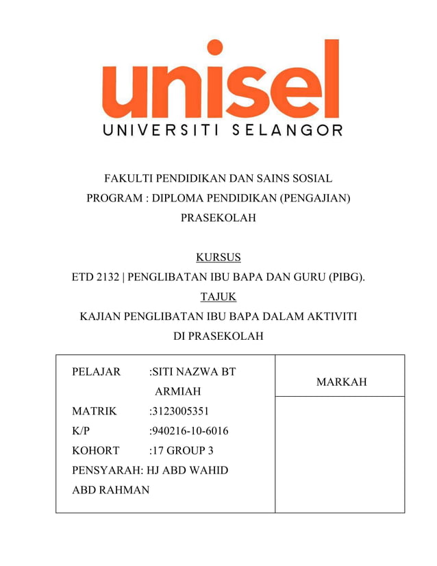 Fakulti pendidikan dan sains sosial | DOCX