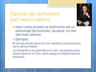 Falacias argumentativas | PPTX