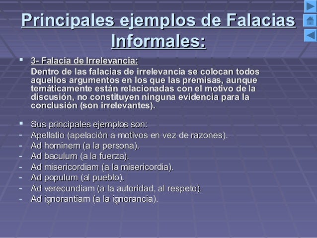 Falacias formales e informales
