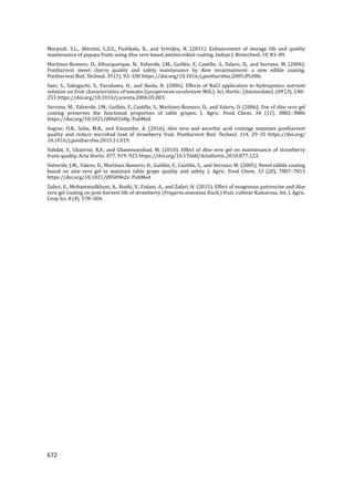 Quality and shelf-life improvement of fresh strawberry (Fragaria sp ...