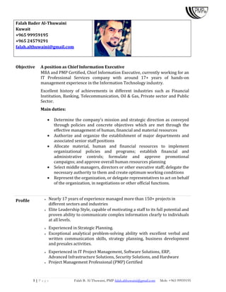 Falah Althuwaini CV | PDF