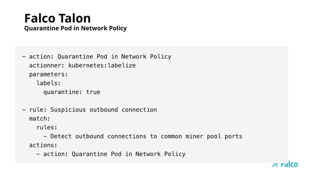 kubernetes security with falco & falco talon | PPTX