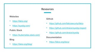 Falco meetup OpenShift | PPT