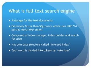 Falcon Full Text Search Engine | PPT
