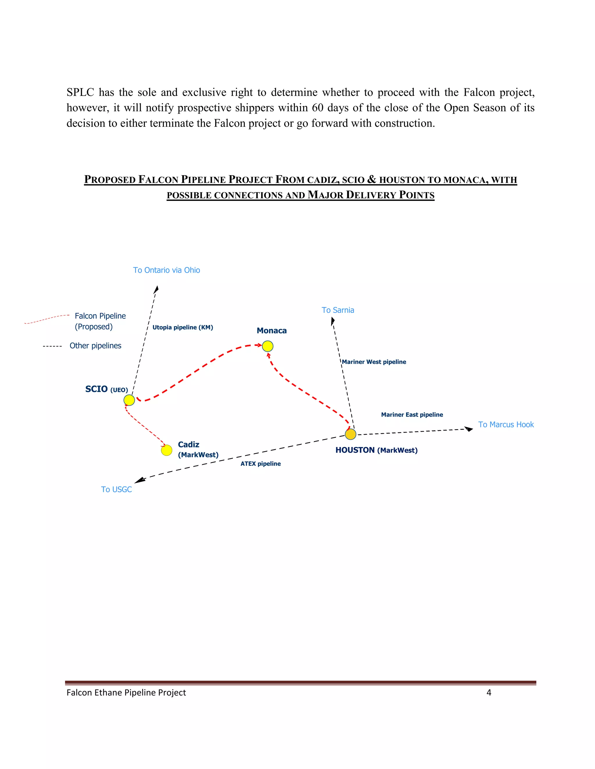 Shell's Falcon Ethane Pipeline Open Season Information Memorandum | PDF