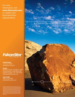 Falcon Stor Changing The Rules Of Backup | PDF | Data Storage and ...