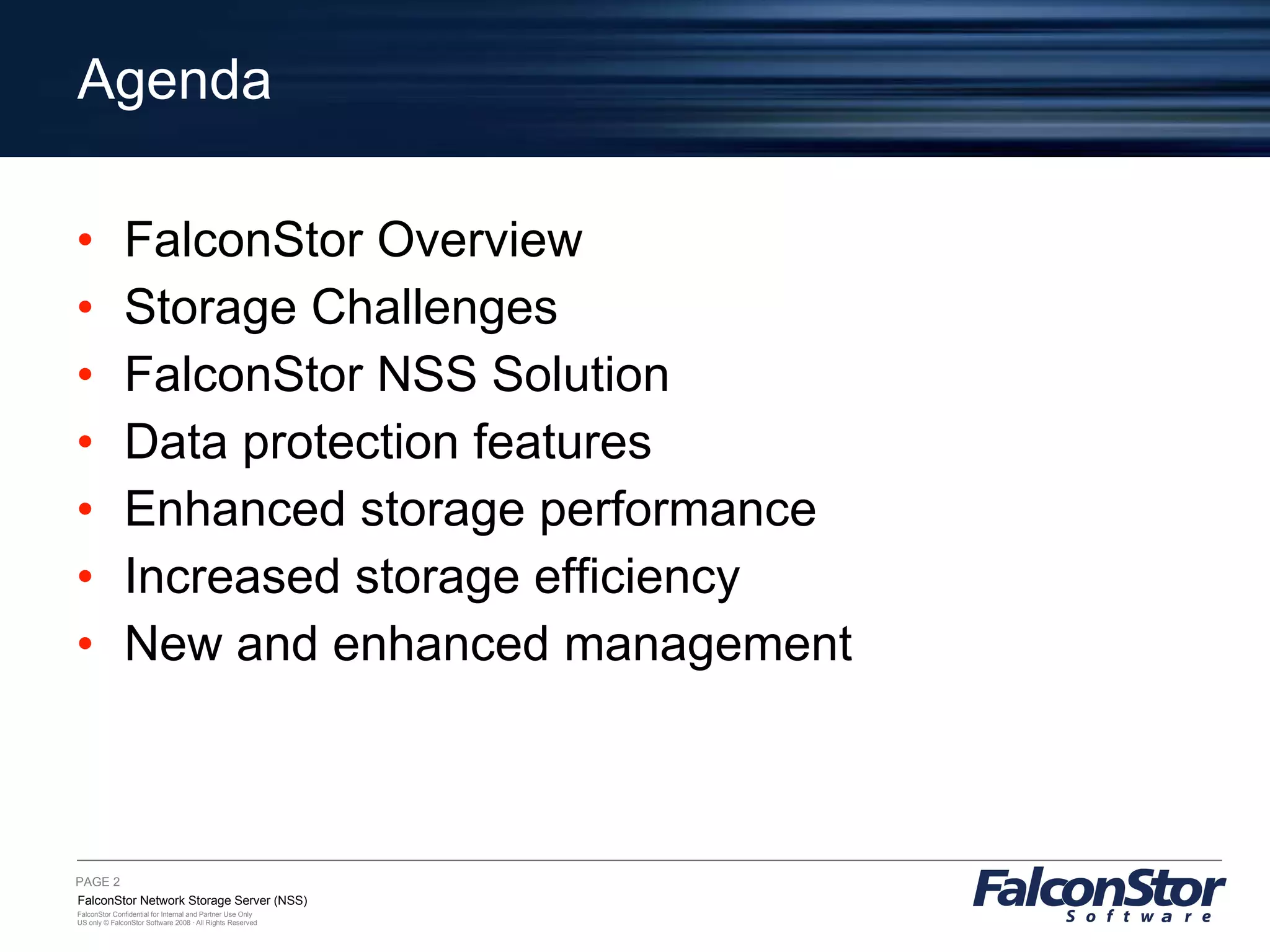 FalconStor NSS Presentation | PPT