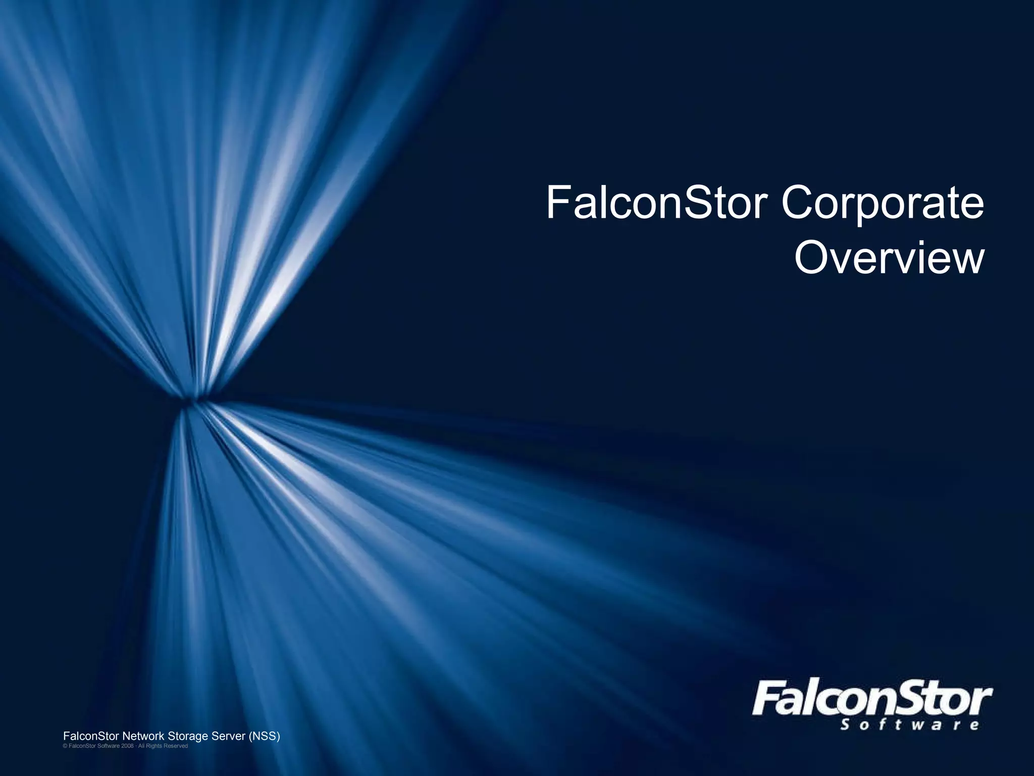 FalconStor NSS Presentation | PPT