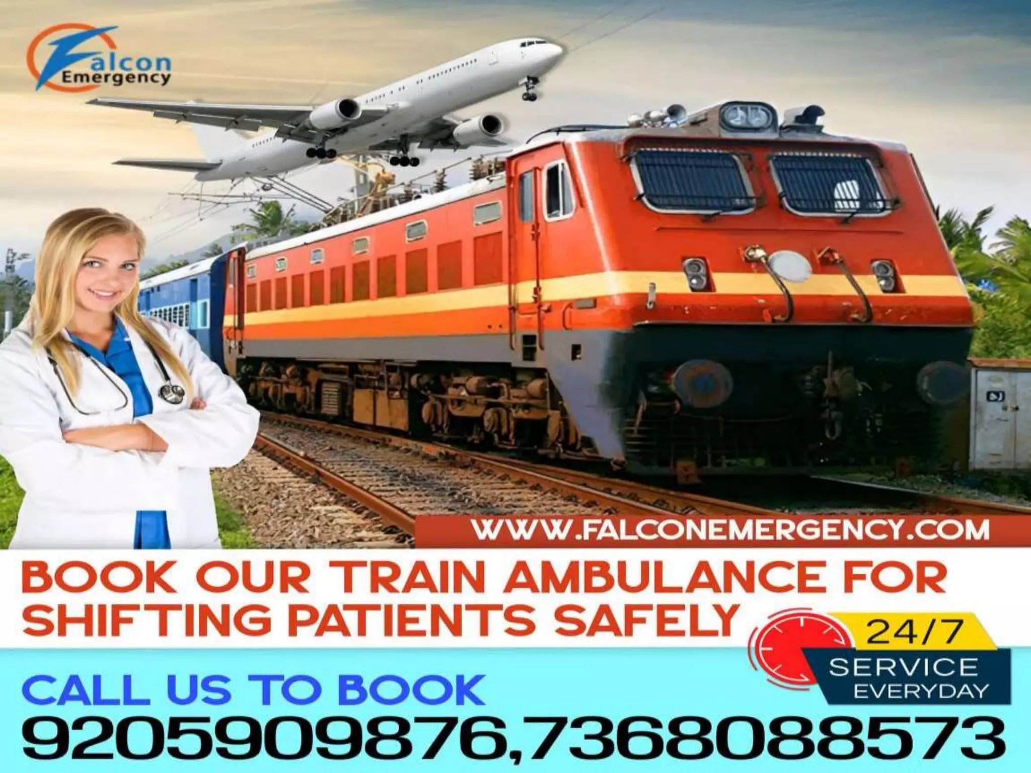 Falcon Train Ambulance in Ranchi and Guwahati Provides Proper ICU ...
