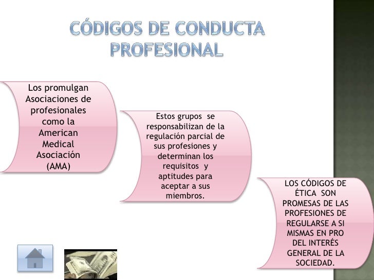 CÓDIGOS DE CONDUCTA PROFESIONAL