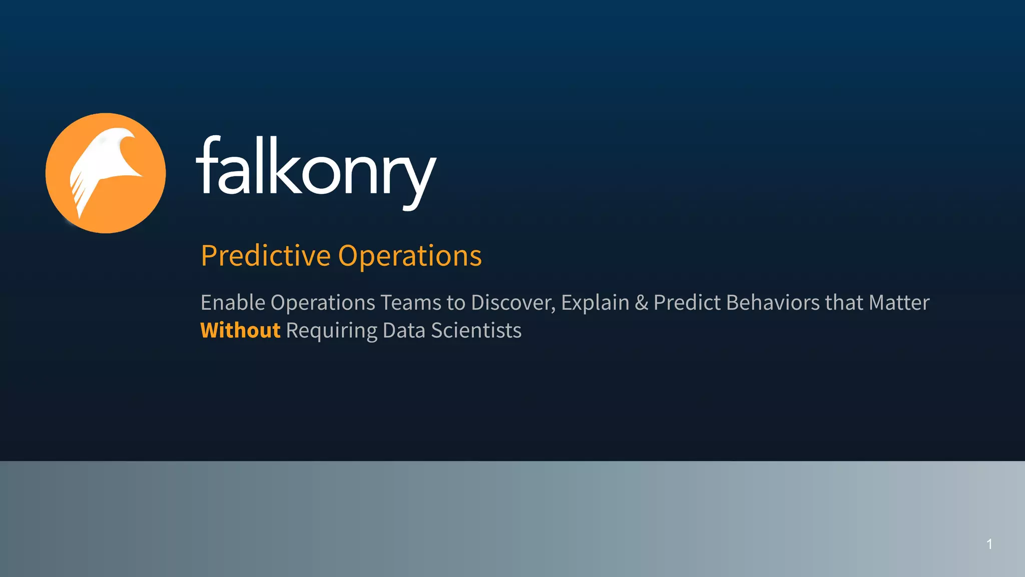 Falkonry overview deck | PDF