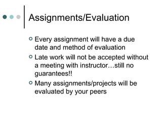 Fall 07 Digital Photography Class Orientation | PPT