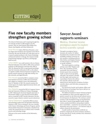 IU School of Informatics Fall 2009 | PDF | College Education | Education