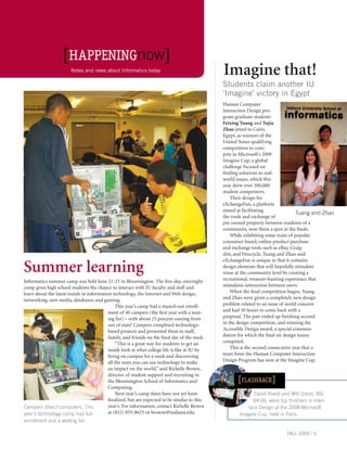 IU School of Informatics Fall 2009 | PDF