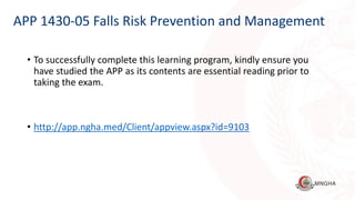 Fall prevention presentation slides file | PDF