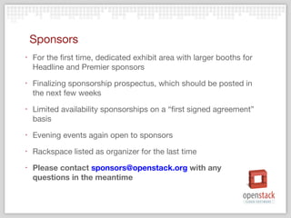 OpenStack Summit Fall 2012 | PPT | Web Conferencing | Computer Software and Applications