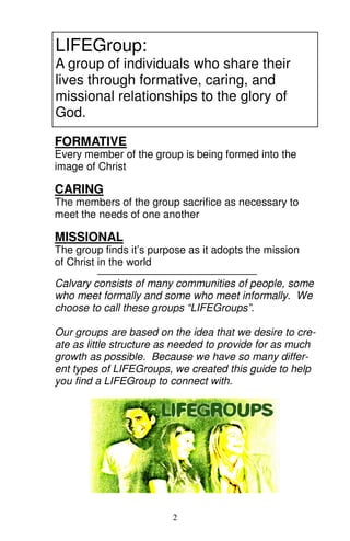 Fall LIFEGroup Guide | PPT