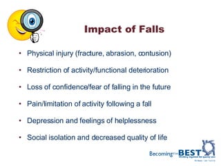 Fall Prevention Intro | PPT | Injuries | Diseases and Conditions